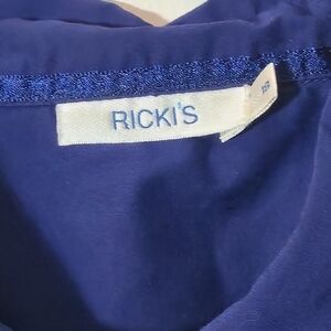 Ricki's | Tops | Rickis 8 Blousr Royal Blue Peplum Office Siren Regency ...